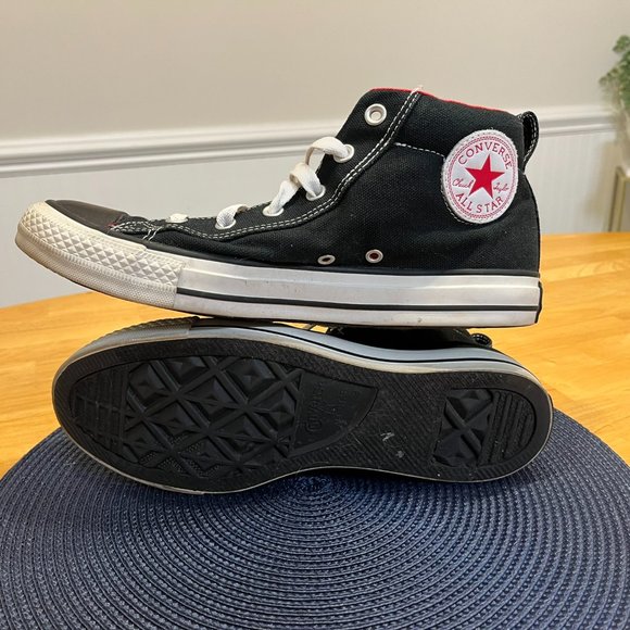 Converse | Shoes | Converse Chuck Taylor Black Shelltoe Cushioned ...